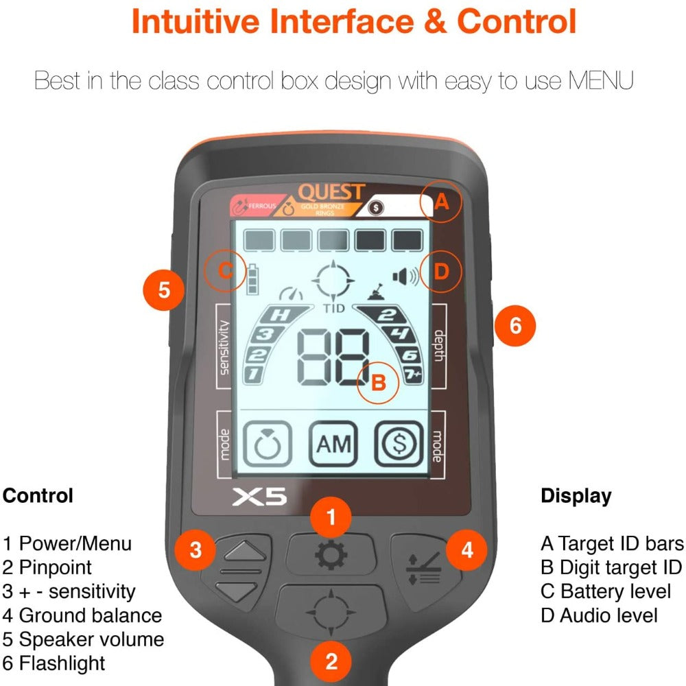 QUEST X5 Metal Detector – detectors1